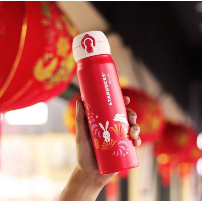 Starbucks Malaysia Limited Edition 2023 Lunar Rabbit Thermos | Shopee ...
