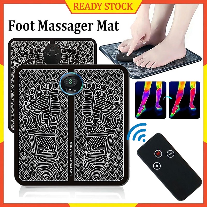 Malaysia Stock Urut Kaki Electric Foot Massage Rechargeable Ems