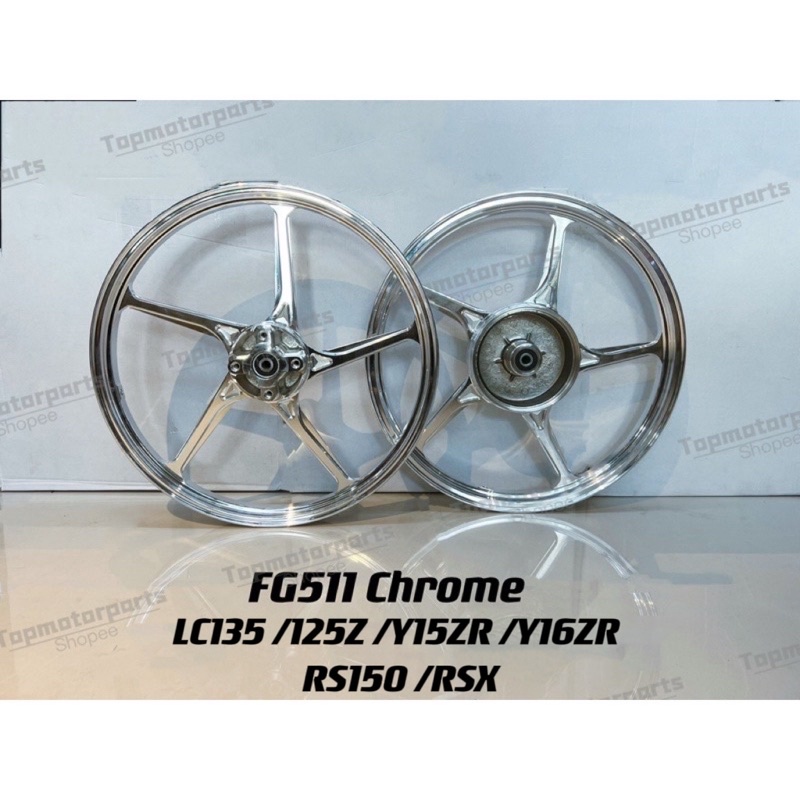 Sport Rim FG511 Enkei CNC Chrome PNP Y15ZR /Y16ZR /RS150 /RSX /LC135 /SRL115 /SRL115FI /125Z CNC ...