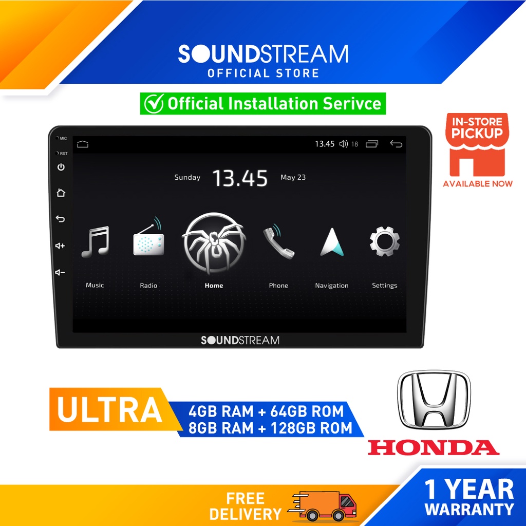 SOUNDSTREAM ANZUO ULTRA 360 Cam Supported, DSP, 4G SIM Android Car ...