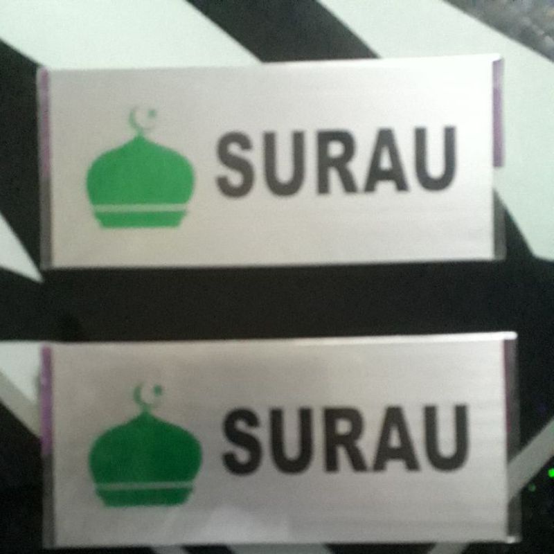 Signboard plastic surau senang ditampal | Shopee Malaysia