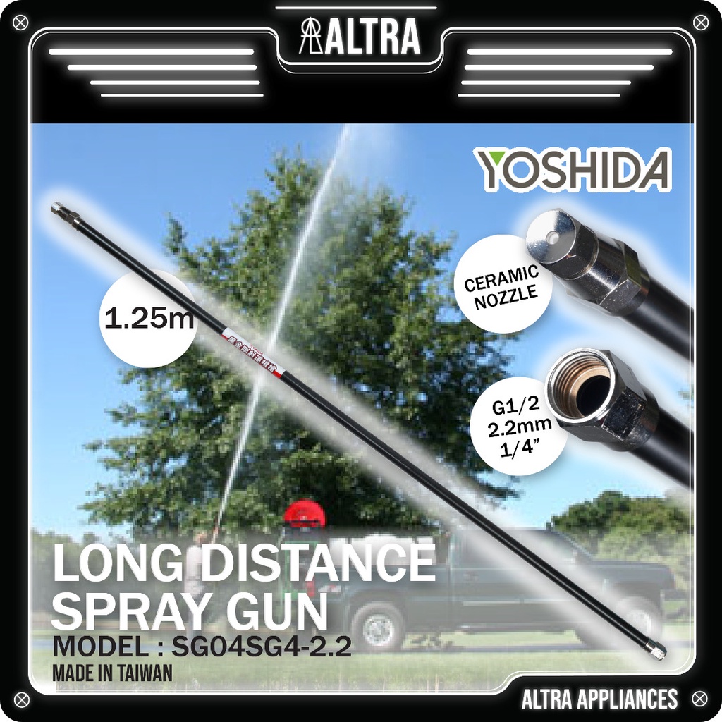 YOSHIDA LONG DISTANCE SPRAY GUN WITH CERAMIC NOZZLE - Made in Taiwan ...