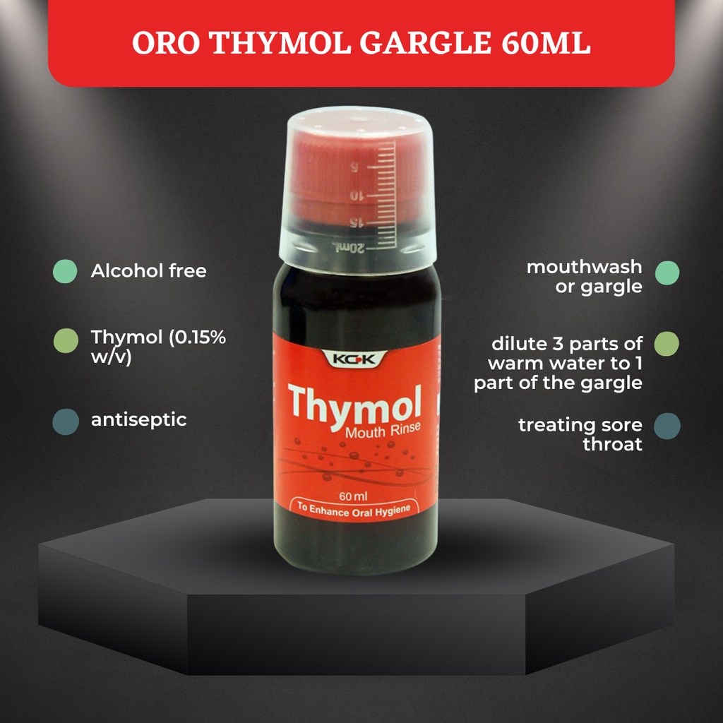 ORO THYMOL GARGLE 60ML (ALCOHOL FREE) | Shopee Malaysia