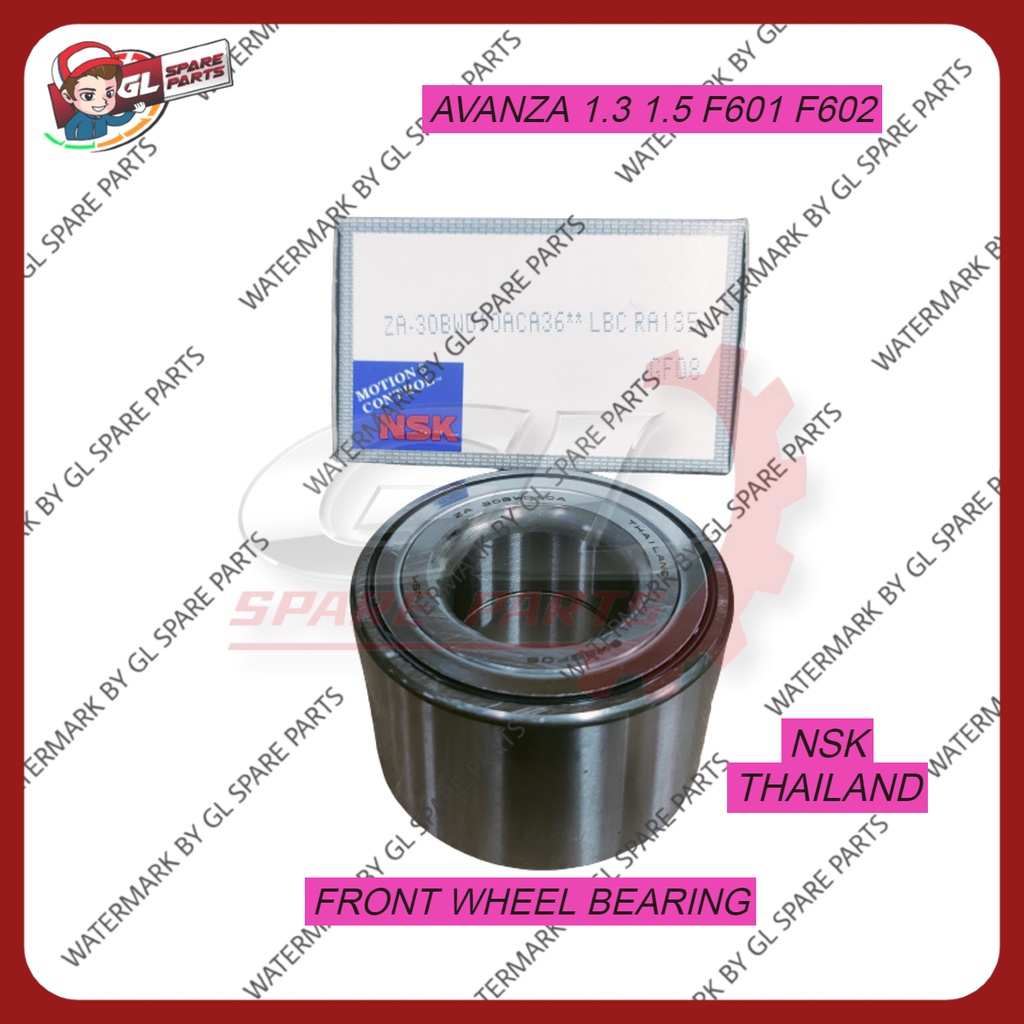 FRONT WHEEL BEARING TOYOTA AVANZA 1.3 1.5 F601 F602 NSK THAILAND ...