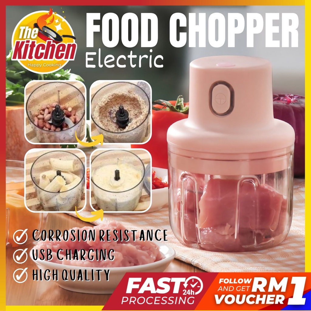 250ml USB Rechargeable Intelligent Garlic Food Food Processor Machine ...