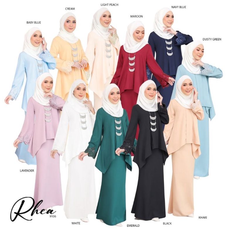 (READY STOCK) RHEA KEBAYA MODERN LACE! BAJU RAYA KURUNG KEBAYA 2023 ...