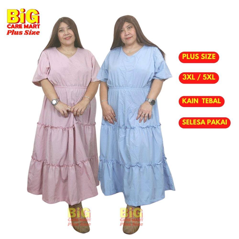 Long Dress Plus Size Muslimah 3XL | Muslimah Fashion | Baju Besar ...