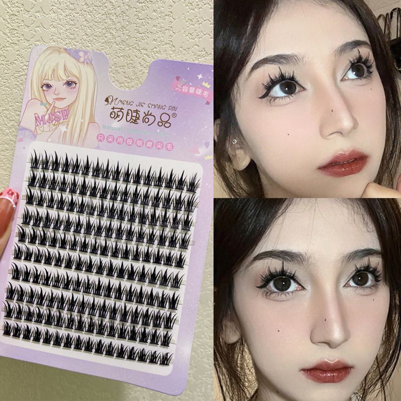10 Rows Wheat Spike Eyelash Book Spire False Eyelashes Natural Thick ...