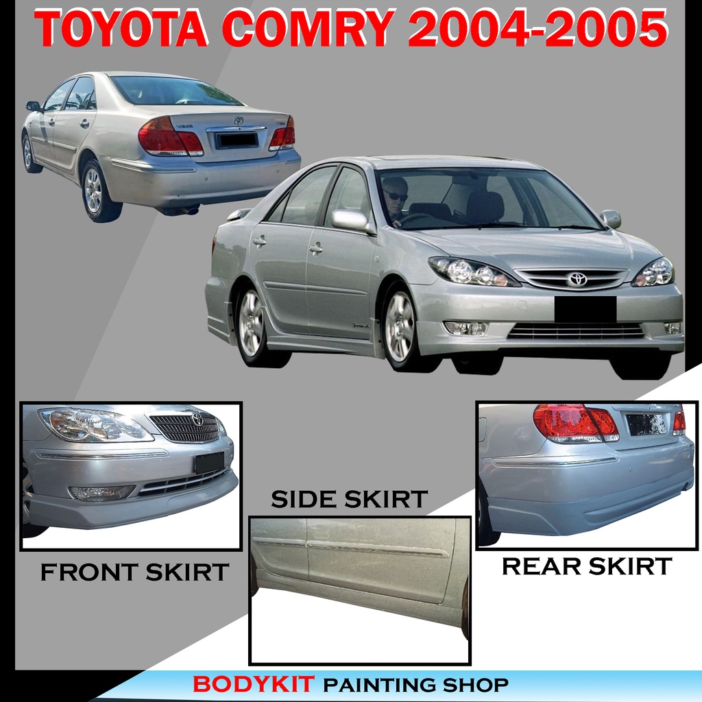 TOYOTA CAMRY 2004-2005 FULLSET SKIRTING(FRONT SKIRT ,SIDE SKIRT, REAR ...