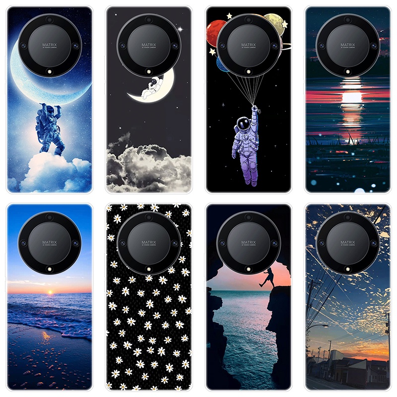 Honor X9a Case Soft TPU Honor X9a 5G Casing Silicone Cartoon Back Phone ...