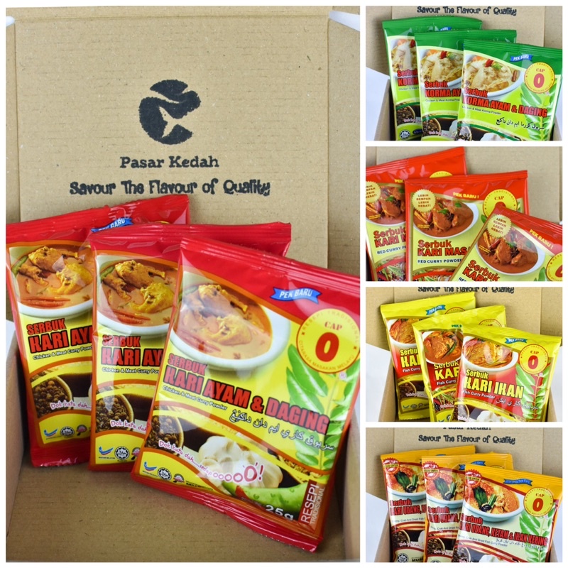 Bundle 20 pek Rempah Kari Ikan Cap O 25g | Shopee Malaysia