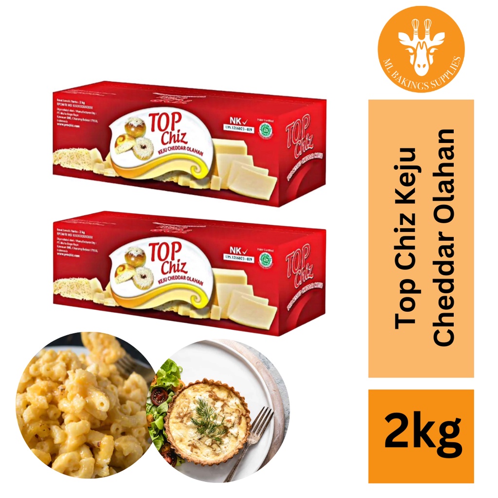[READY STOCK] Prochiz Top chiz Cheddar Processed Cheese cheddar 2kg ...