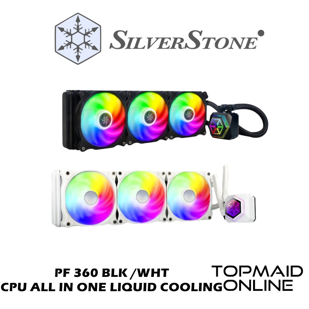 SILVERSTONE PF360 / PF360W ARGB CPU ALL IN ONE LIQUID COOLING | Shopee ...