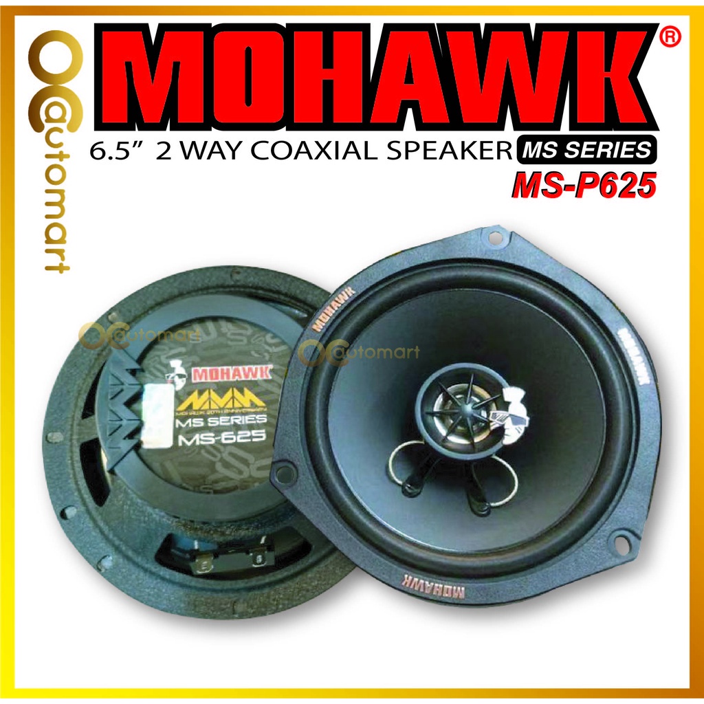 Mohawk MS Series 6.5" Inch Car Speaker 2 Way Coaxial PRO Spk Kereta Spiker MS-P625 | Shopee Malaysia