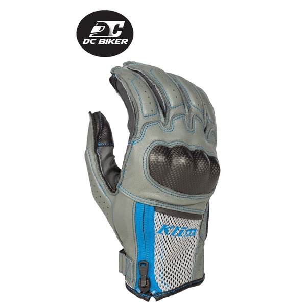 Klim Induction Cool Gray / Electric Blue Glove (Authorized Dealer ...