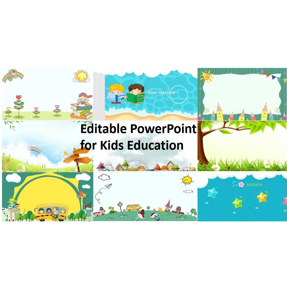 Editable PowerPoint PPT for kids' education | virtual class ppt ...