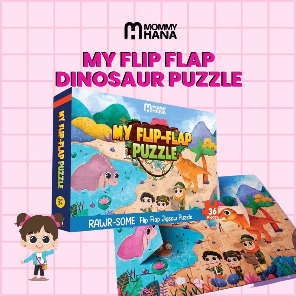 JIGSAW PUZZLE | My Flip Flap Dinosour Puzzle | Jigsaw Puzzle Mommyhana ...