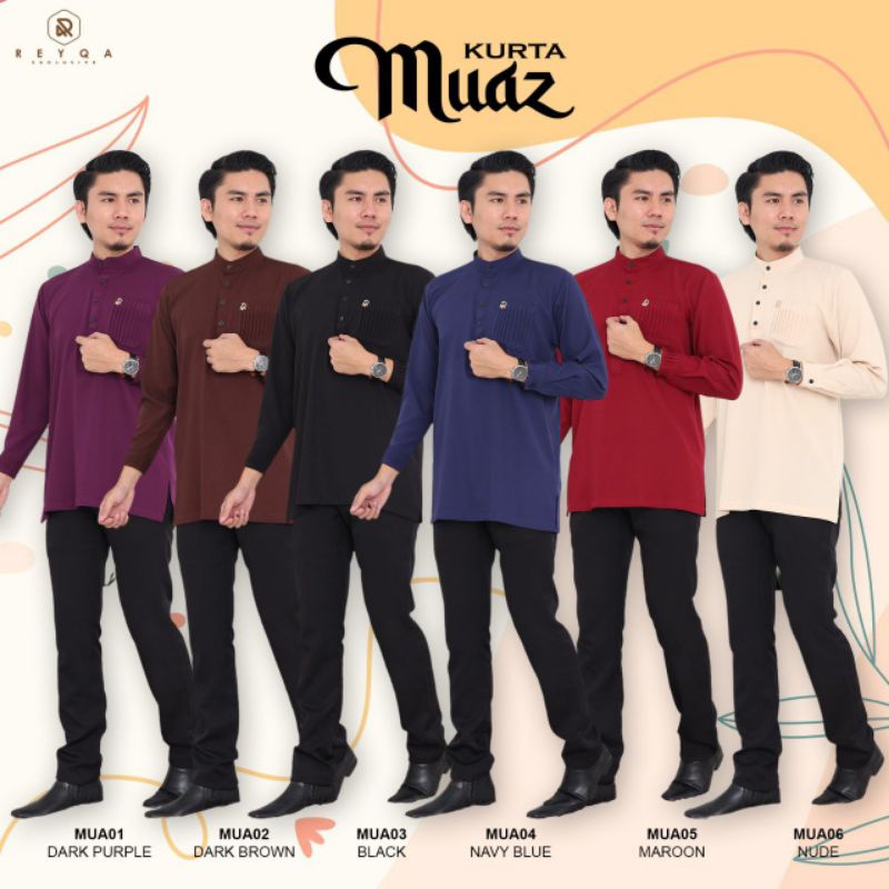 KURTA MUAZ LELAKI DEWASA | KURTA FAMILY SEDONDON RAYA 2023 [REYQA] | Shopee Malaysia