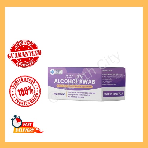Nur Care Alcohol Swab 100's (Medical Grade) | Shopee Malaysia