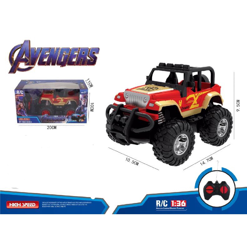 Spider-man Ironman Hulk Captain America Avengers Remote Control Car RC ...