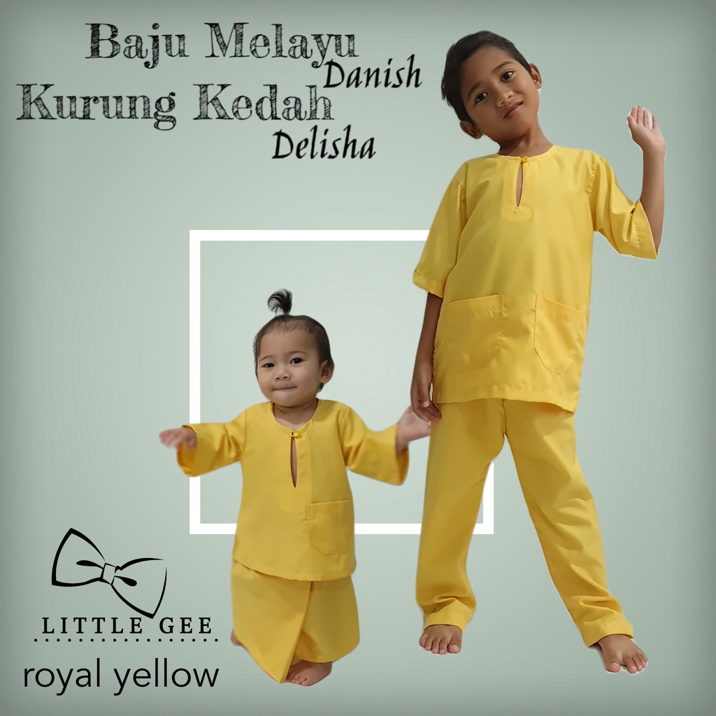 ROYAL YELLOW / KUNING DIRAJA / BAJU MELAYU DANISH & KURUNG KEDAH ...