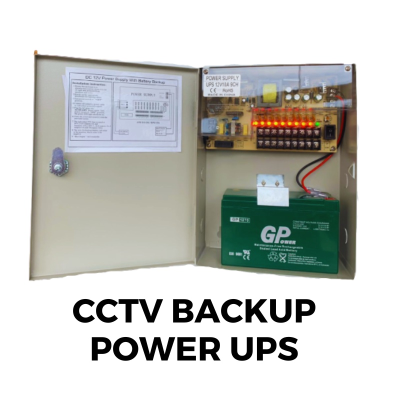 DAHUA Analog CCTV UPS 9Ch DC 12V 10A Back Up Power Supply Metal Box C/W ...