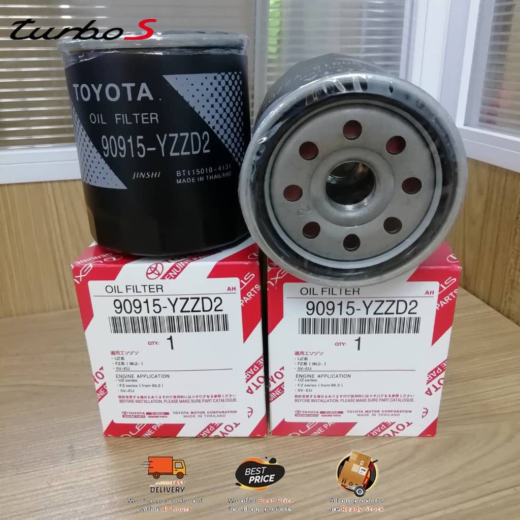 OIL FILTER TOYOTA D2 (90915-YZZD2) FOR TOYOTA HILUX INNOVA FORTUNER ...