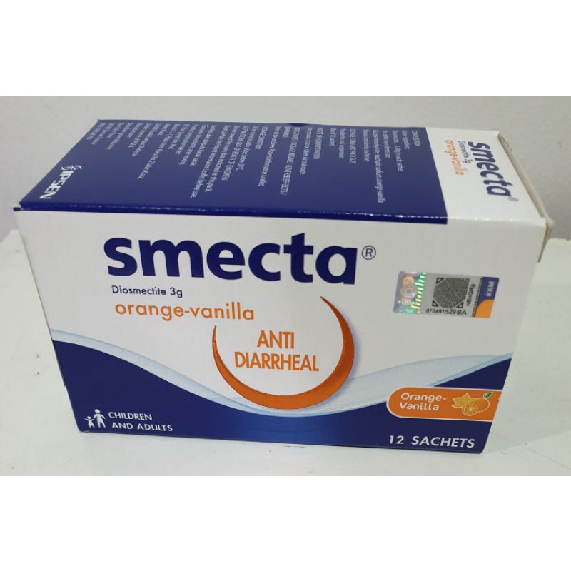smecta Diosmectite 3g orange-vanilla Anti Diarrheal 12 sachets per box ...