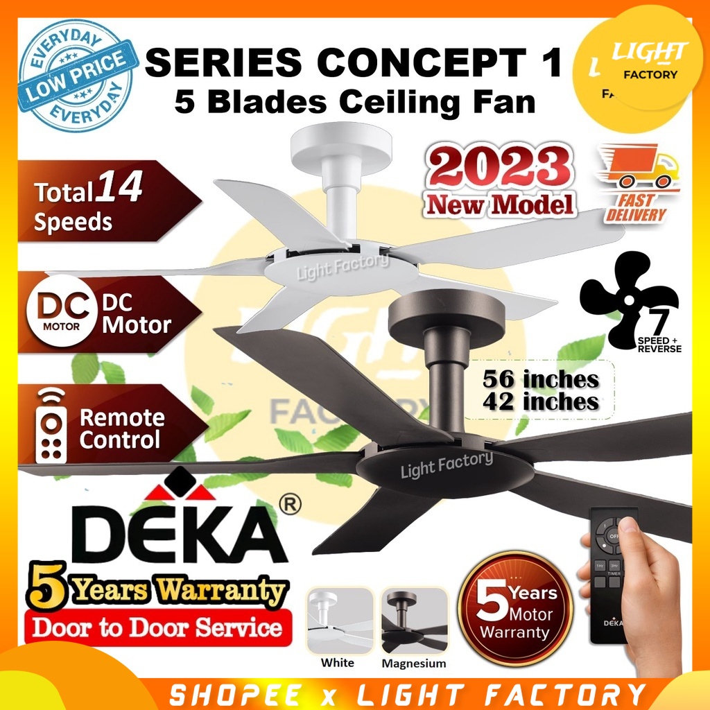 🔥NEW🔥 DEKA CONCEPT Fan 5 Blades DC Baby Fan | DEKA Concept MINI LED 3 ...