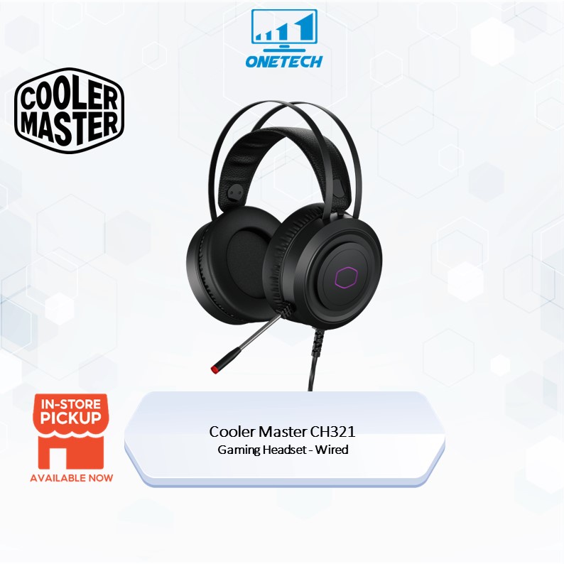 Cooler Master CH321 Gaming Wired Headset - USB/RGB Backlit | Shopee ...