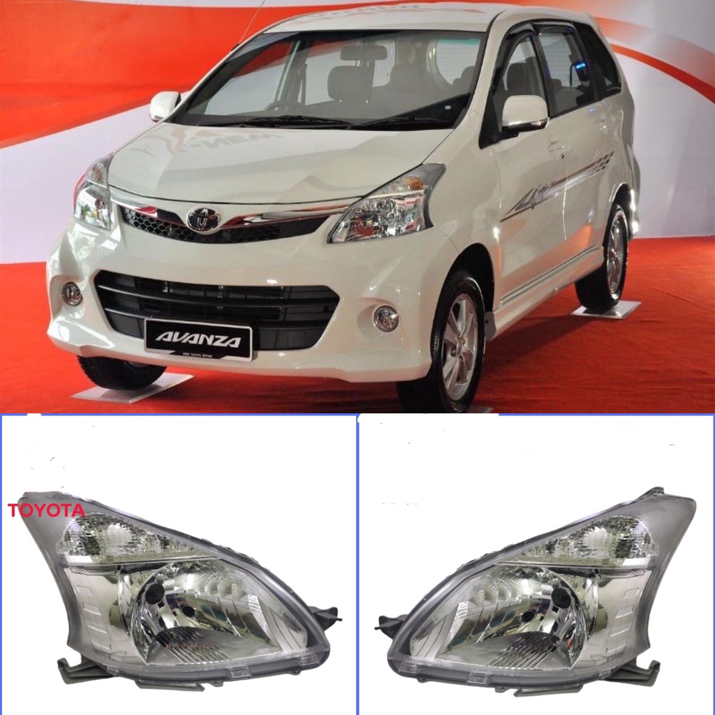 Toyota Avanza Head Lamp 2011-2012 Crystal Brand TYC | Shopee Malaysia