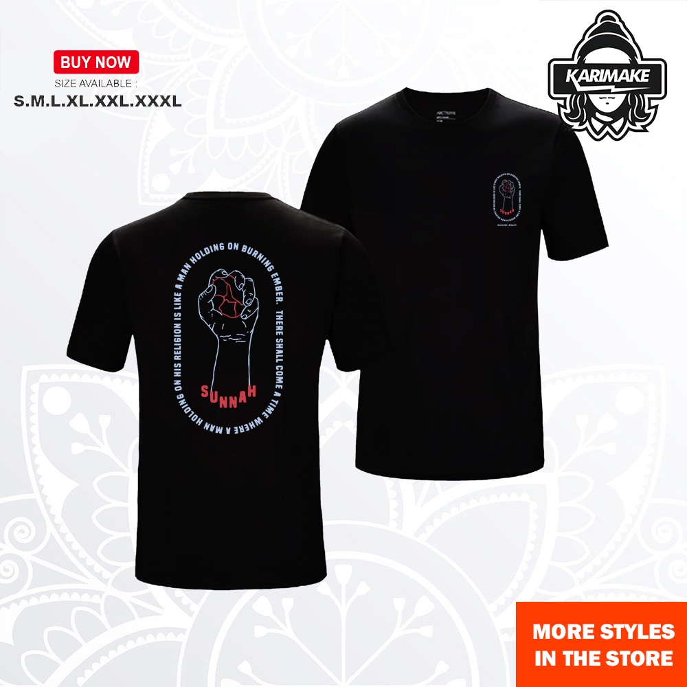 Muslim Legacy - Holding Sunnah - Islamic Tshirt Navy | Shopee Malaysia