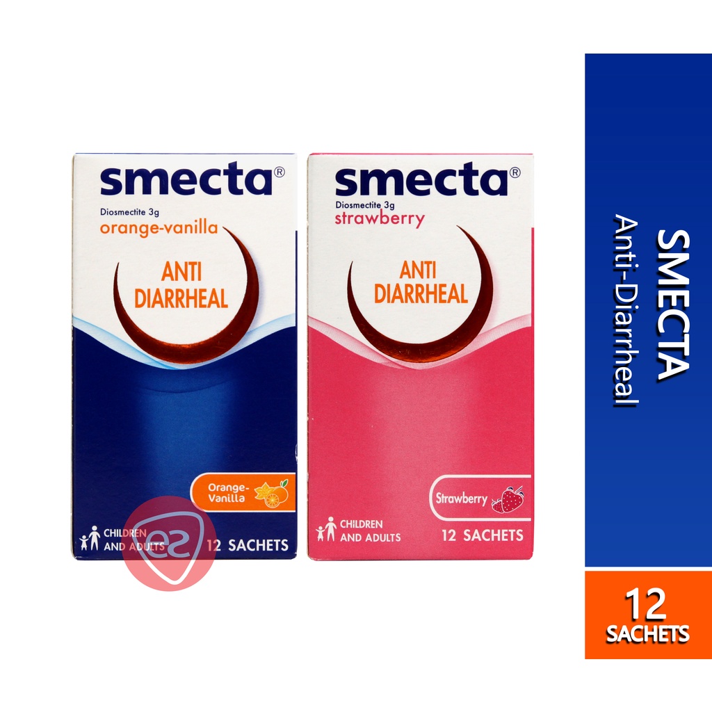 SMECTA SACHET 12S FOR ADULTS AND CHILDREN ( ORANGE-VANILLA / STRAWBERRY ...