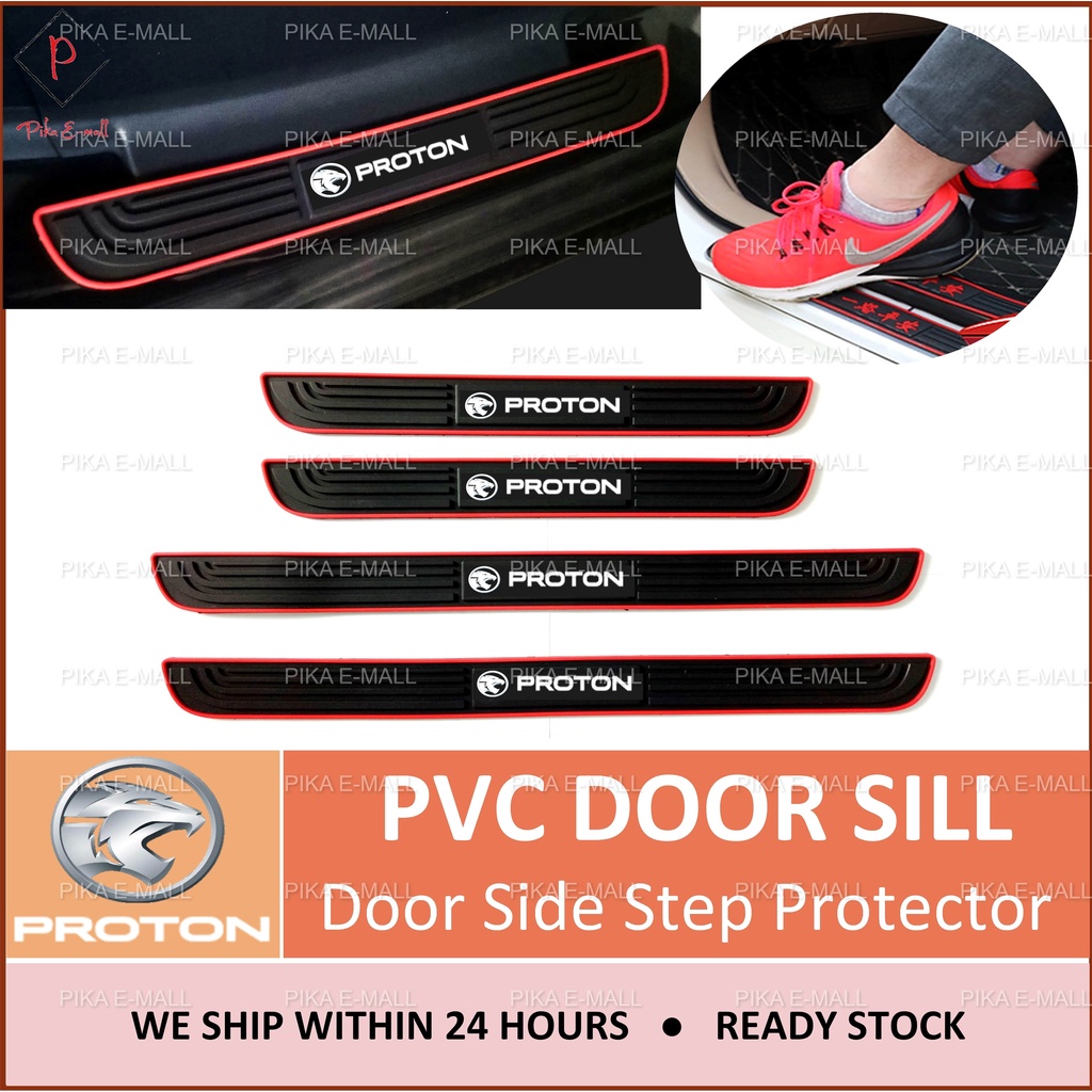 Proton PVC Car Door Sill Side Step Protector Strip Anti Scratch ...