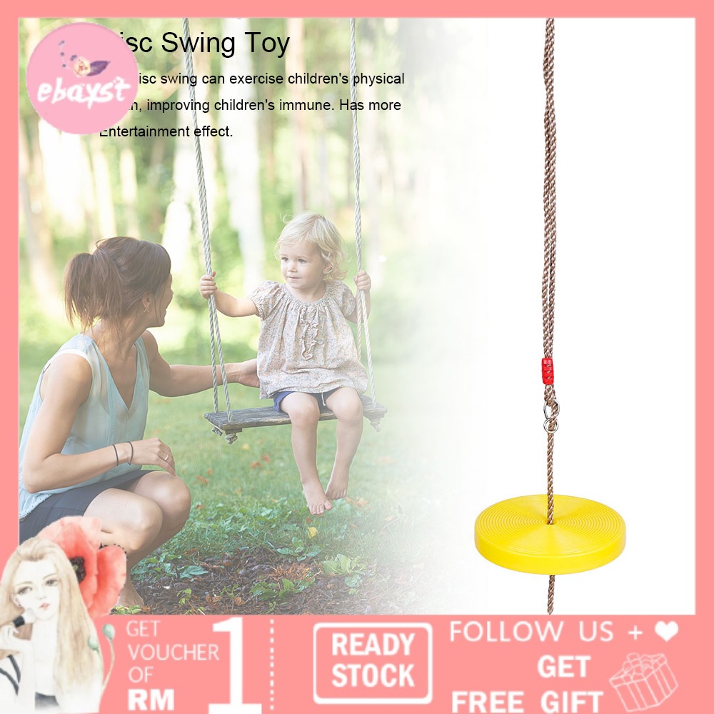 Children Swing Disc Toy Kids Round Rope Swings Outdoor Entertainment ...