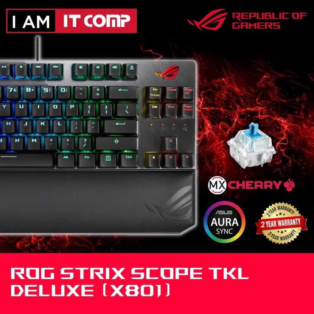 ASUS ROG Strix Scope TKL Deluxe (X801) - wired mechanical RGB gaming ...