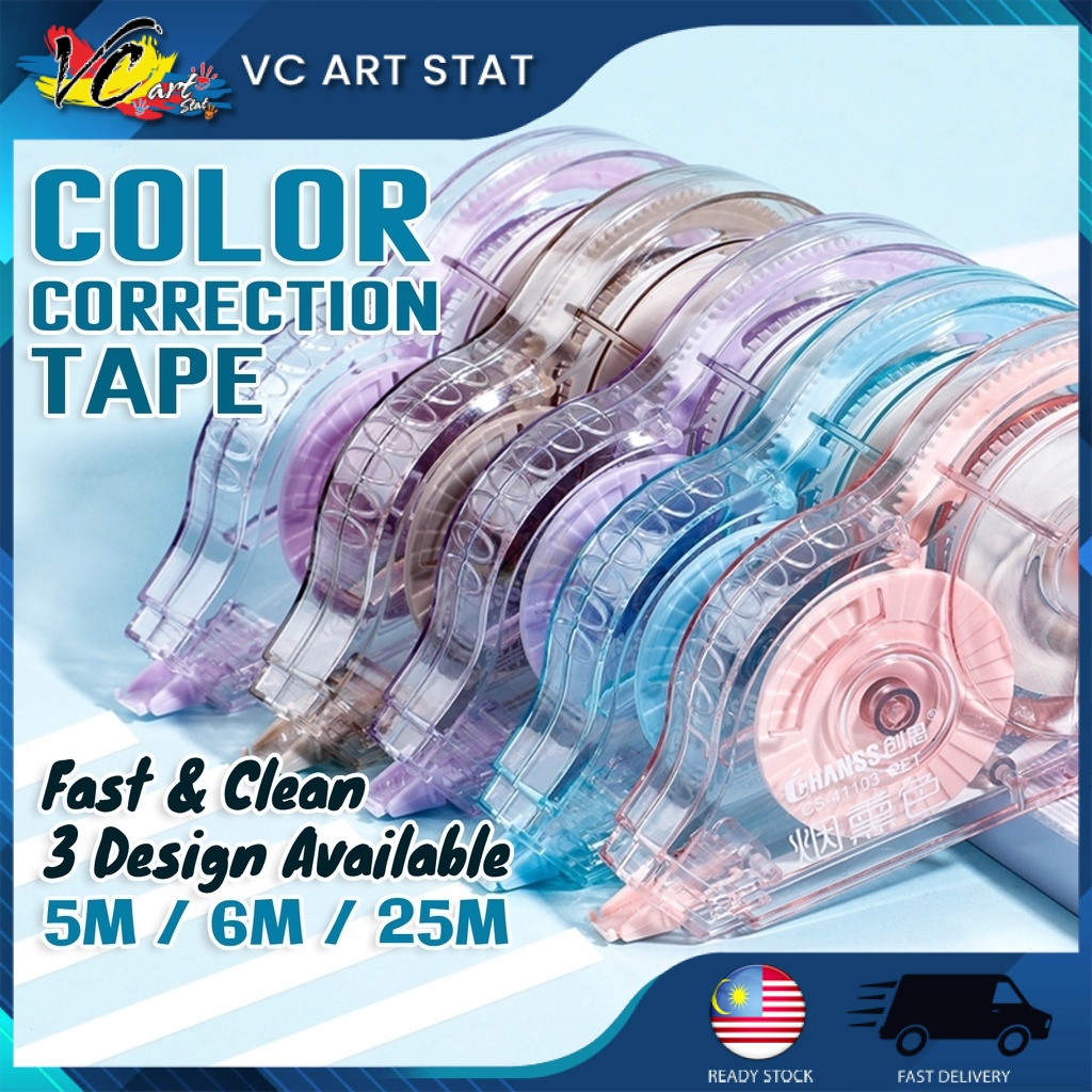VC Art Chanss / Inyan Correction Tape 5M / 6M / 25M x 5MM Office ...