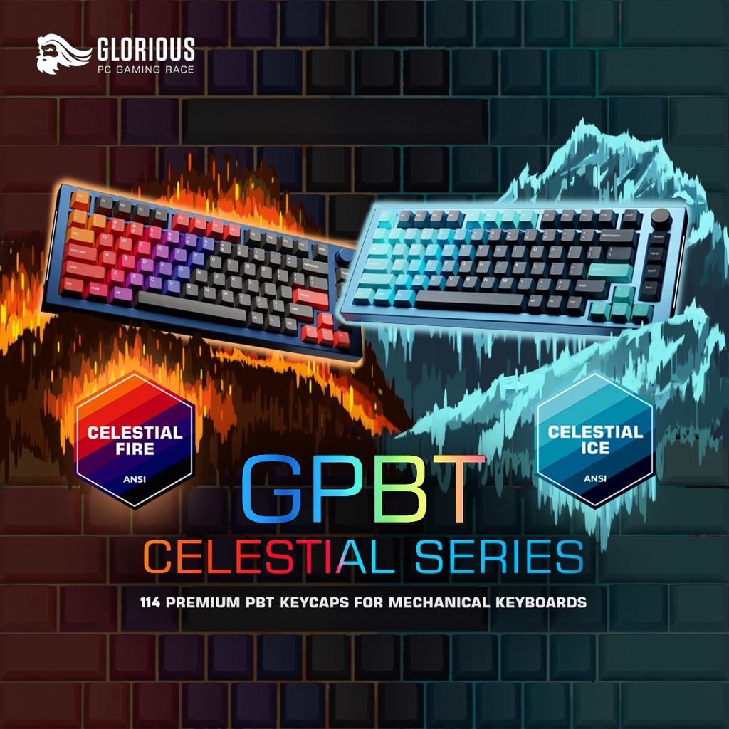 # GLORIOUS GPBT Celestial Series Keycaps # [CELESTIAL FIRE/CELESTIAL ...