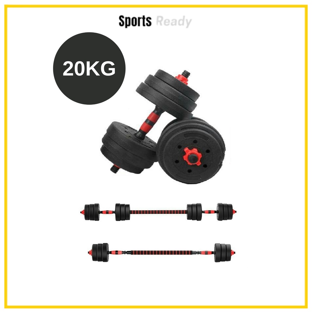 20kg Adjustable Bumper Dumbbell Set Dumbell For Fitness Exercise ...