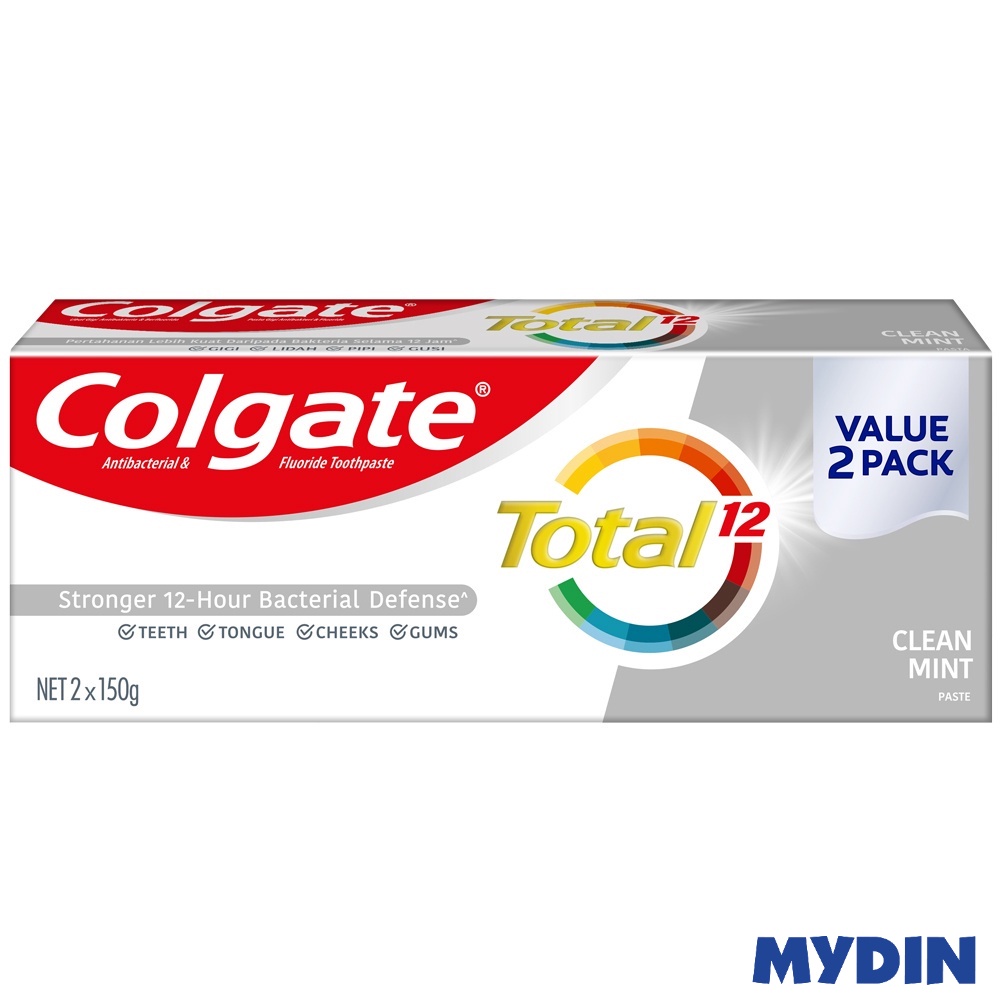 Colgate Total 12 Toothpaste (150g x 2) - 5 Variants | Shopee Malaysia