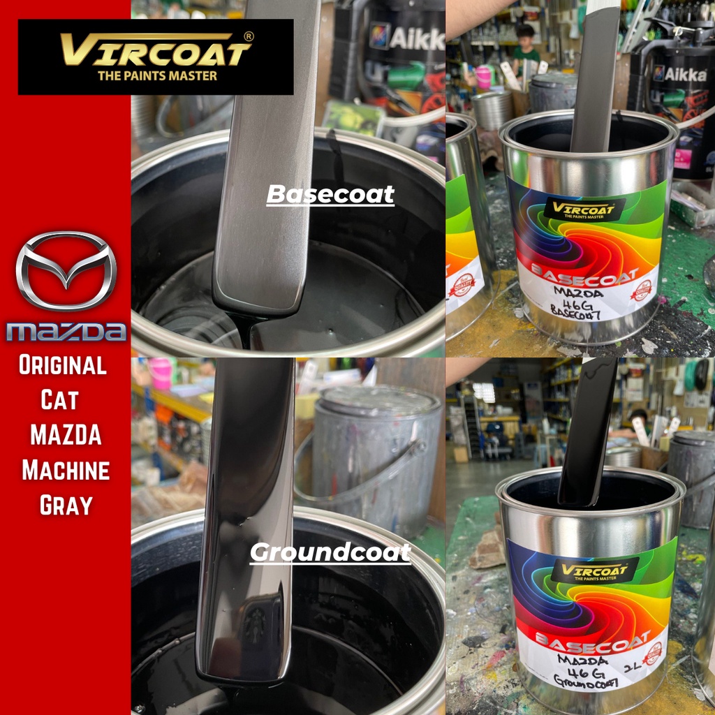 [MAZDA] VIRCOAT AIKKA 46G Machine Grey 2K Car Paint Motor Paint / Cat ...
