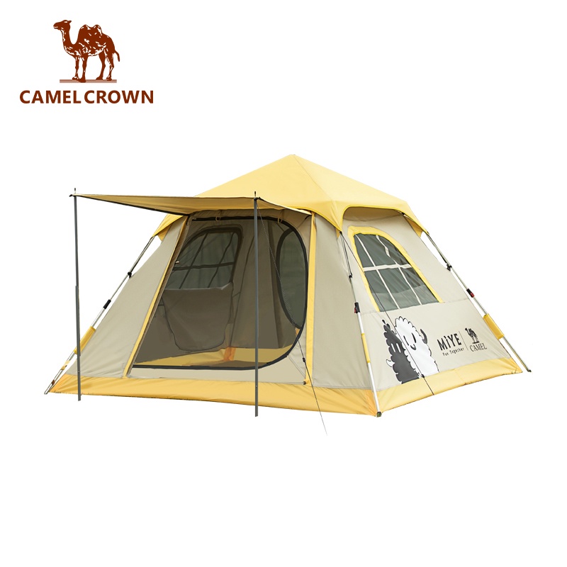 CAMEL CROWN Automatic tent 4 ~ 5 people outdoor portable folding folding sunscreen and rainfall ...