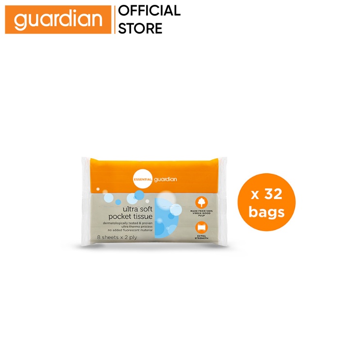 Guardian Face Tissues Pocket 32 X 8's | Shopee Malaysia