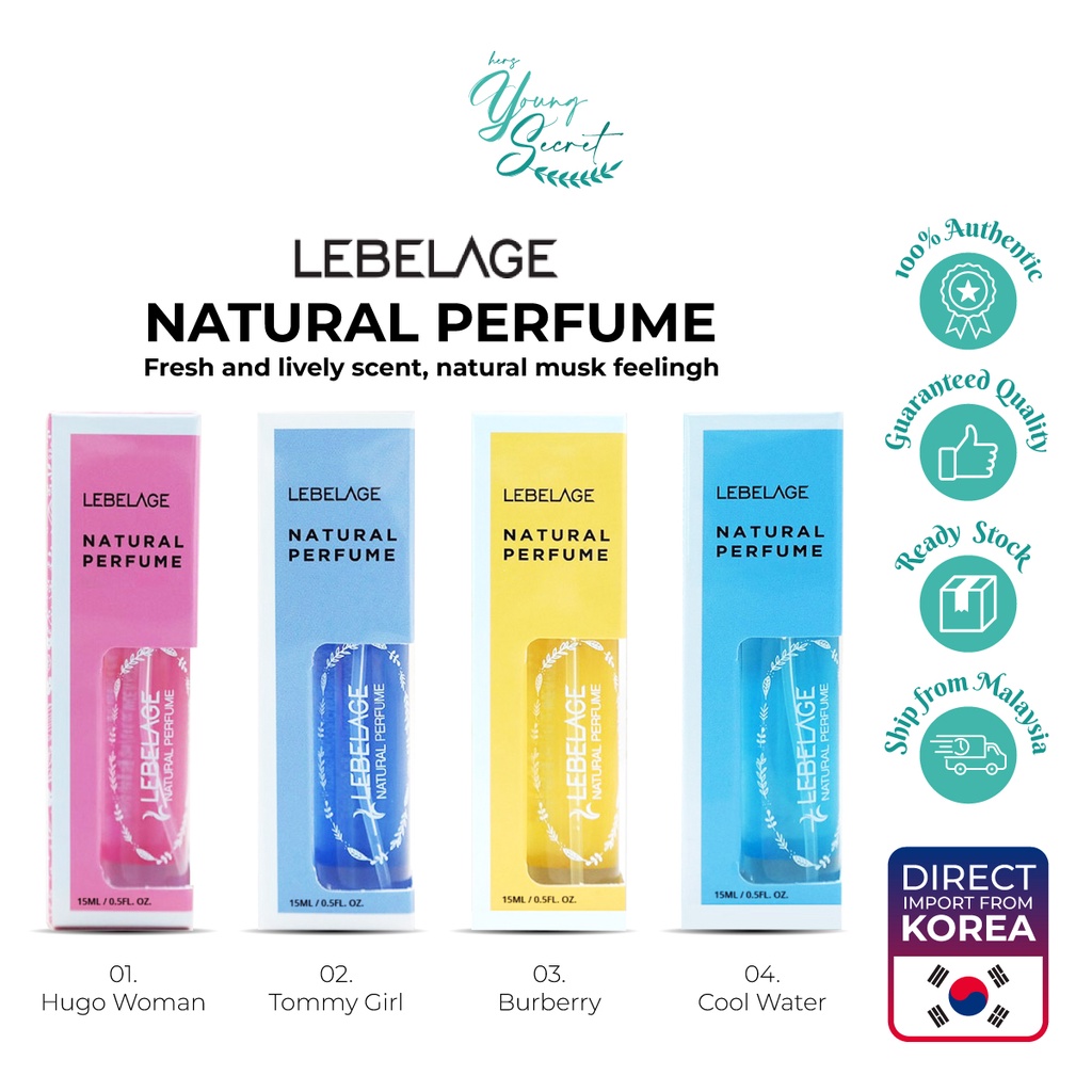 Lebelage Natural Perfume 15ml (4 Types) | Shopee Malaysia
