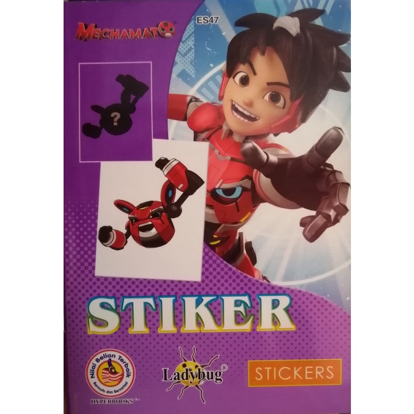 Buku Stiker Mechamato Sticker Book Ladybug Animonsta Studios Stiker ...