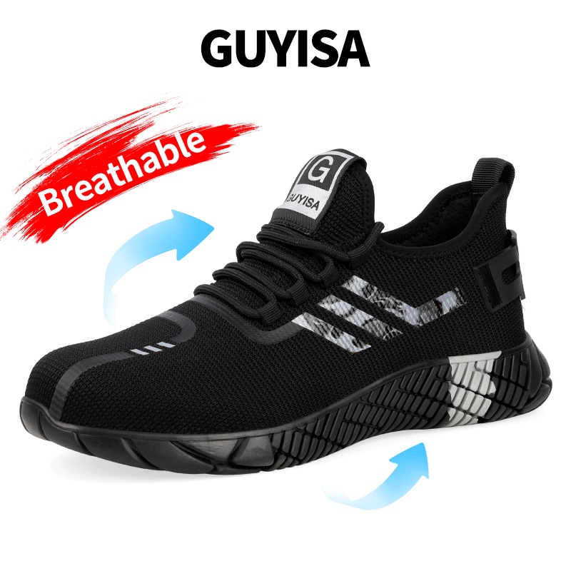 GUYISA Safety Shoes Sepatu keselamatan Anti Slip Anti Smash Steel Head ...