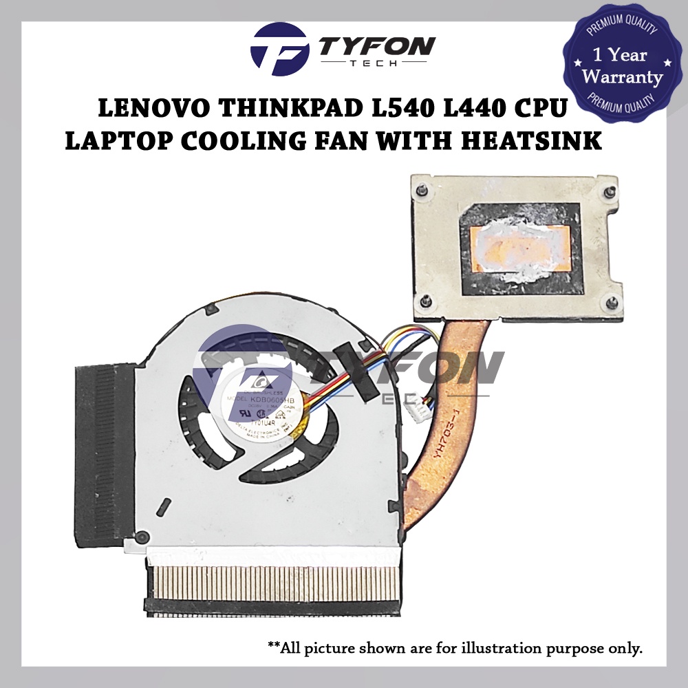 Lenovo ThinkPad L540 L440 CPU Laptop Cooling Fan With Heatsink 04X4115 ...