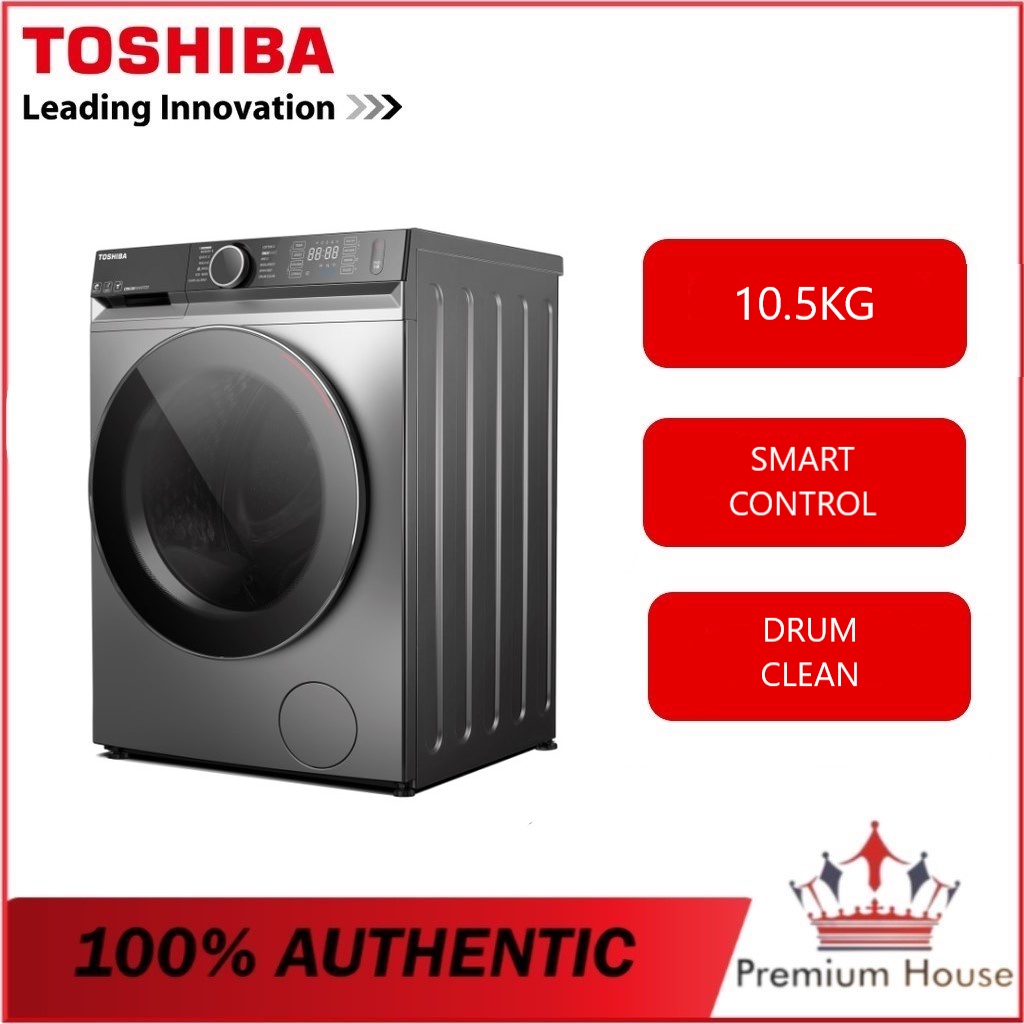 Toshiba Front Load Washer TW-BK115GF4M(SK) 10.5KG With Deep Clean Matters | Shopee Malaysia