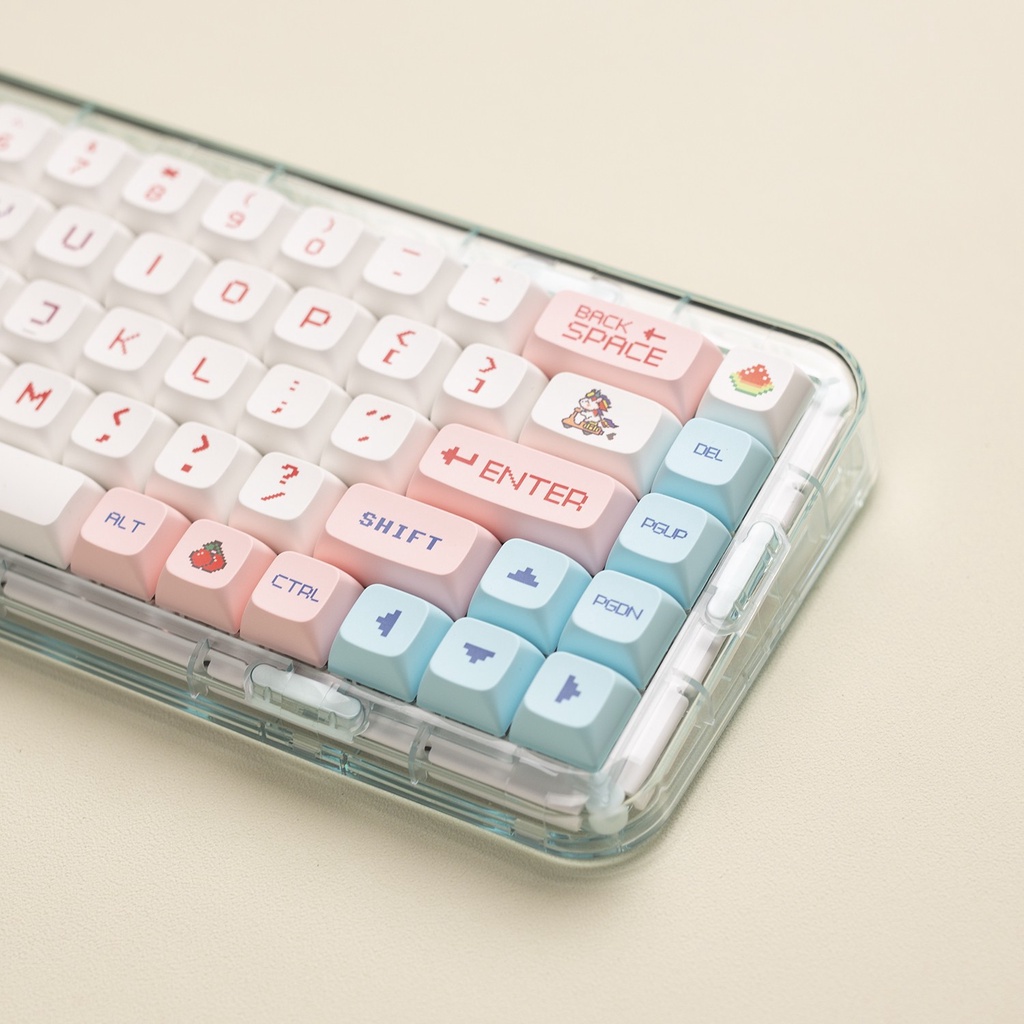 Morandi pink keycaps sky blue keycap pixel battle keycap xda profile ...
