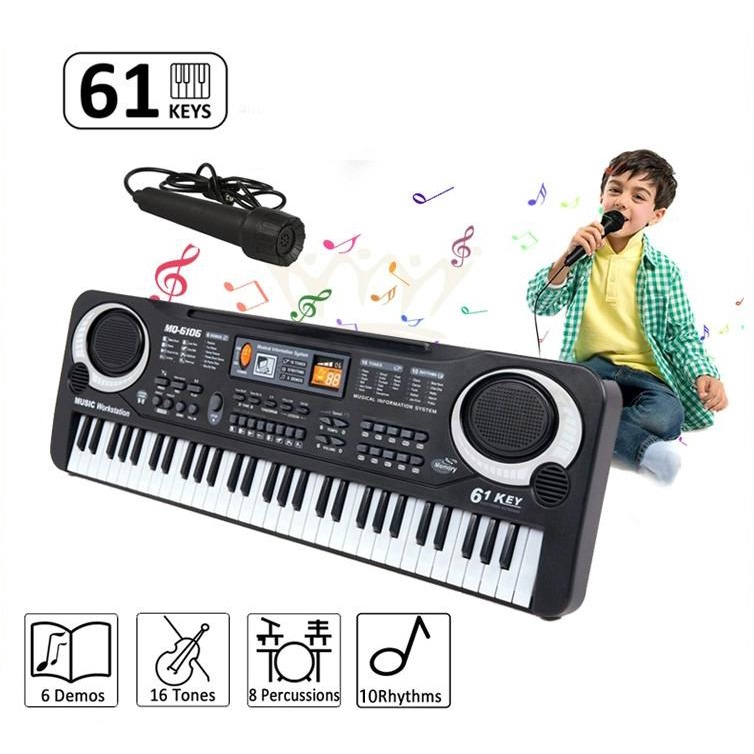 61 Keys Electronic Piano Keyboard Electric Piano Key Board Kid Toys ...